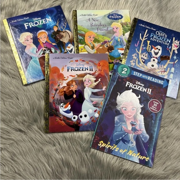 Disney | Toys | Bundle 5 Kids Books Frozen Frozen 2 Golden Books Step ...